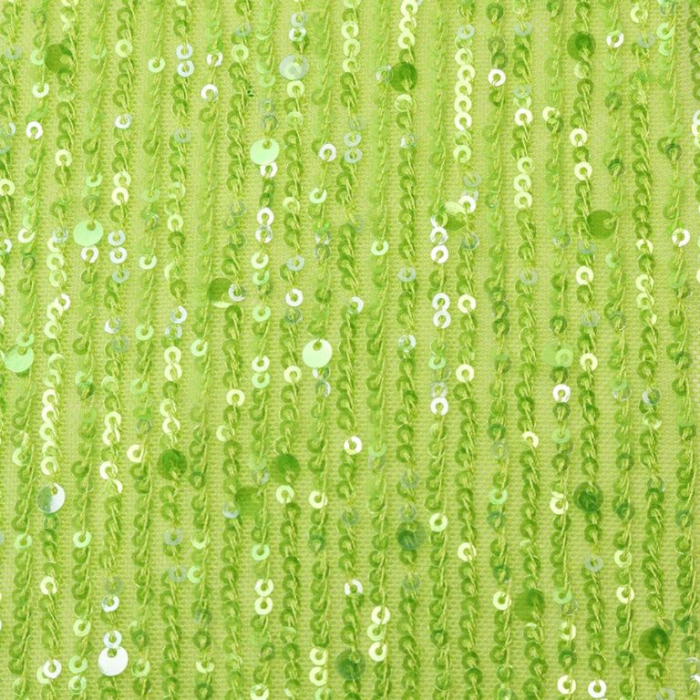 Elastic Linear Shiny Bright Light Green Sequins Fabric for Party and ...