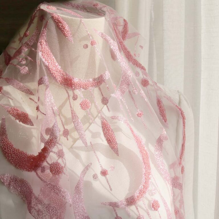 Embroidery Beads Fabric – China Naying Tex