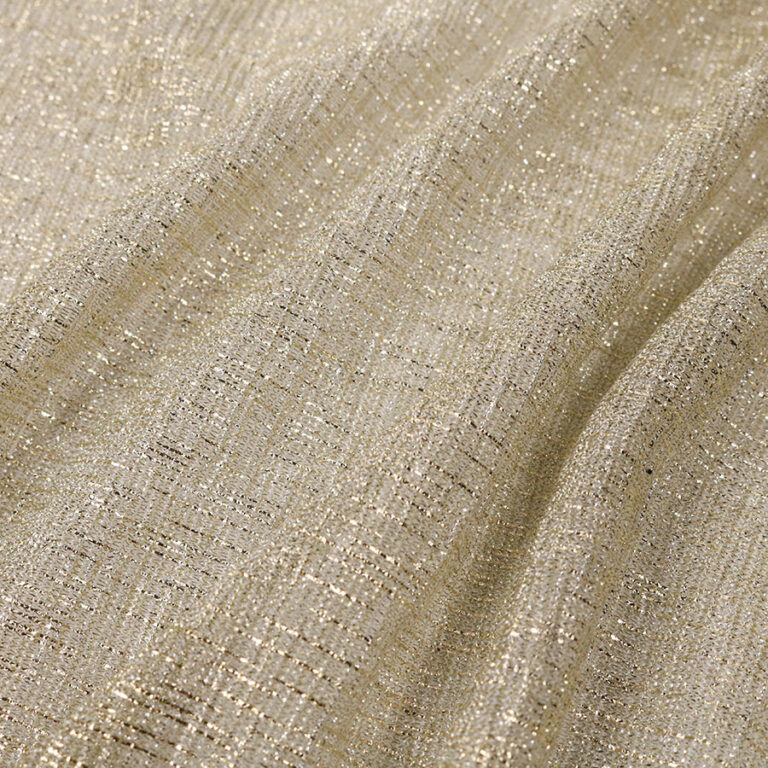 Moonlight Shiny Beige Metallic Knitting Foil Crepe Fabric for Clothes ...