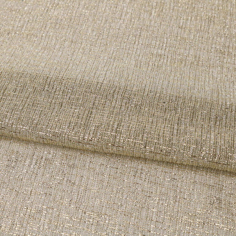 Moonlight Shiny Beige Metallic Knitting Foil Crepe Fabric for Clothes ...